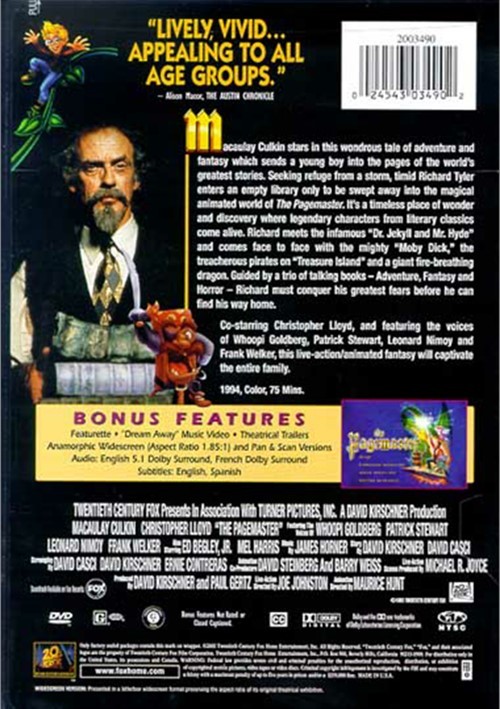Pagemaster, The (DVD 1994) | DVD Empire