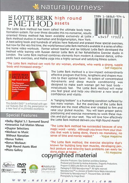 Lotte Berk Method For Beginners: High Round Assets (DVD 2003) | DVD Empire