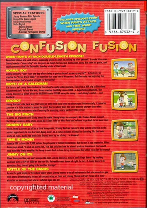 Adventures Of Jimmy Neutron, The: Boy Genius - Confusion Fusion (DVD ...