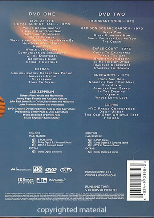Led Zeppelin (2 DVD Box Set) (DVD 2003) | DVD Empire