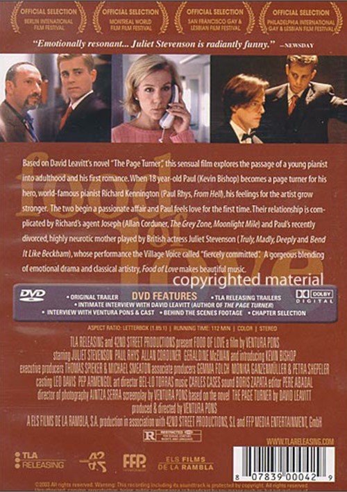 Food Of Love (DVD 2002) | DVD Empire