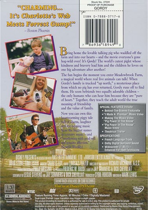 Gordy (DVD 1995) | DVD Empire