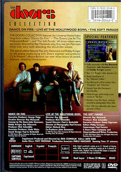 Doors Collection, The: Collector's Edition (DVD 1991) | DVD Empire