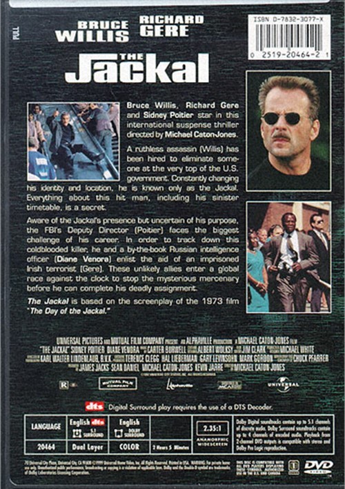 Jackal, The (DTS) (DVD 1997) | DVD Empire