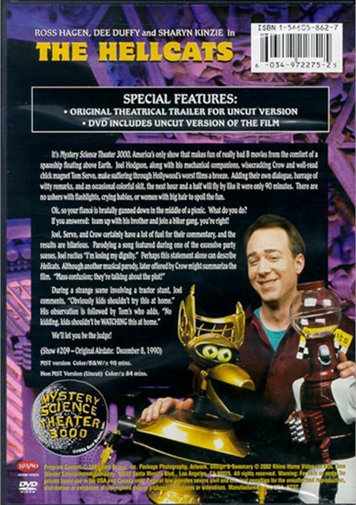 Hellcats, The: Mystery Science Theater 3000 (DVD 1990) | DVD Empire