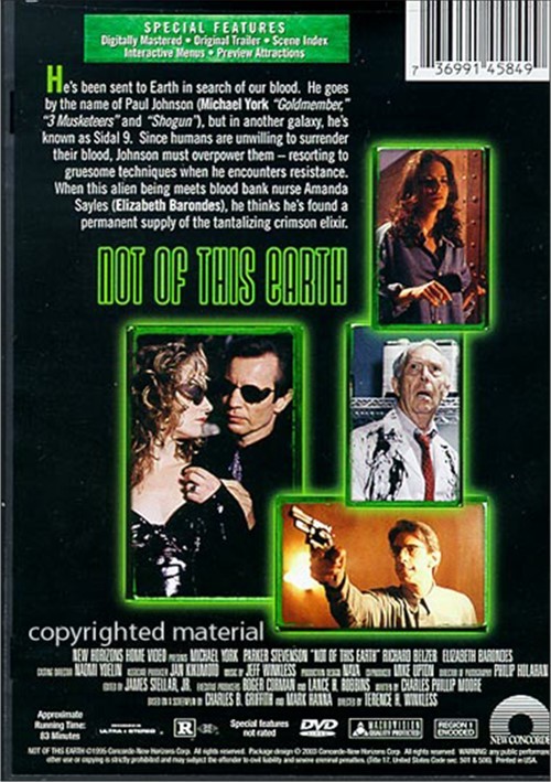 Not Of This Earth (DVD 1995) | DVD Empire