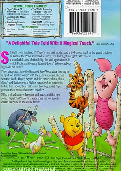 Piglet's Big Movie (DVD 2003) | DVD Empire