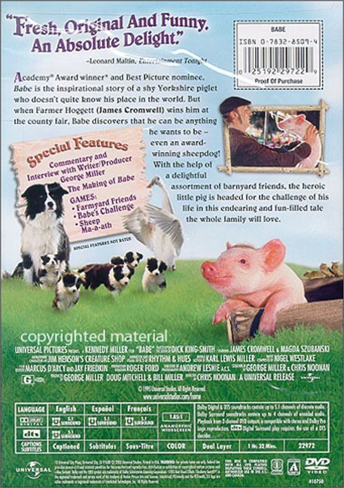 Babe: Special Edition (Widescreen) (DVD 1995) | DVD Empire