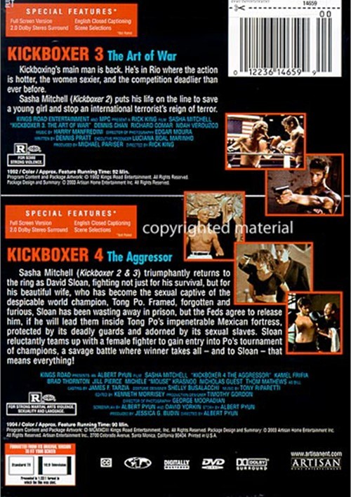 Kickboxer 3: The Art Of War / Kickboxer 4: The Aggressor (Double ...