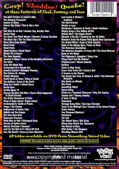 Extra Weird Sampler (DVD 2002) | DVD Empire