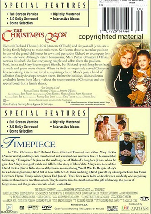 Christmas Box, The / Timepiece (Double Feature) (DVD 1998) | DVD Empire