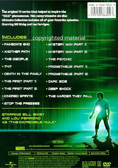 Incredible Hulk, The: The Television Series Ultimate Collection (DVD ...