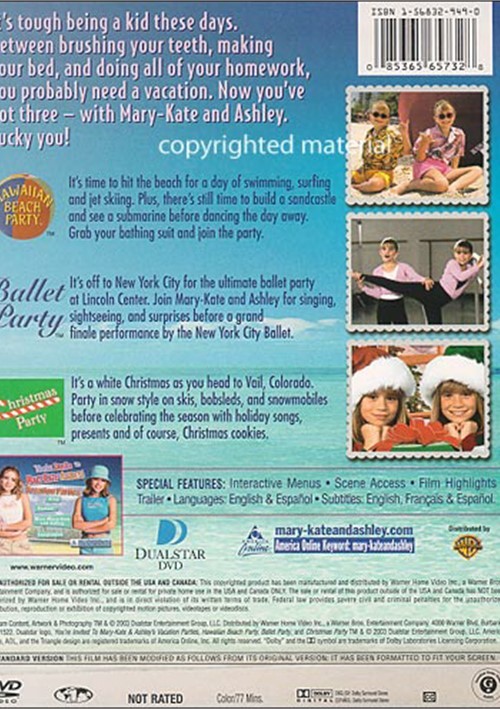 You're Invited To Mary-Kate & Ashley's Vacation Parties (DVD 2003 ...