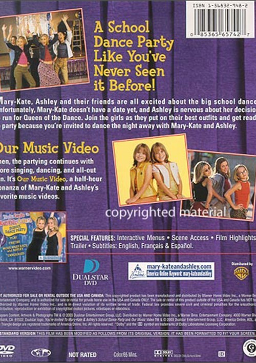 You're Invited To Mary-Kate & Ashley's School Dance Party (DVD 2003 ...