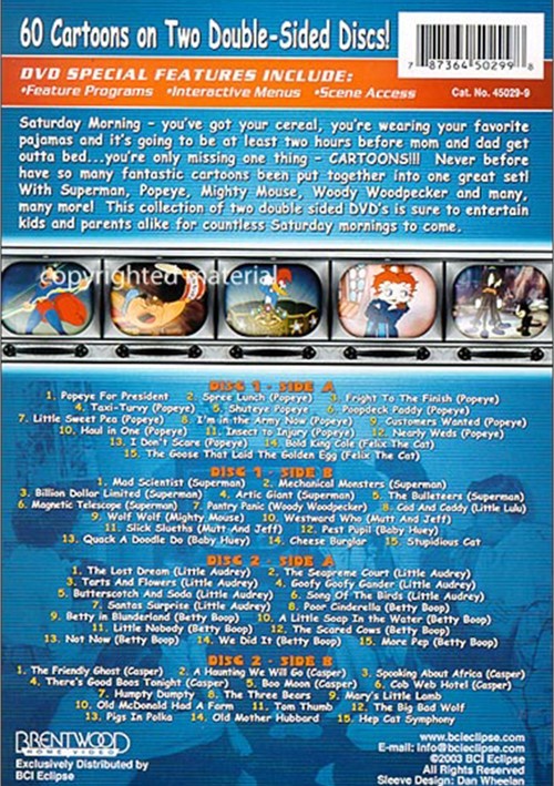 Classic Cartoons: Volumes 1 & 2 (DVD 2003) | DVD Empire