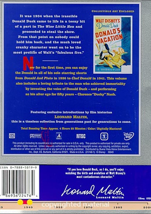 Chronological Donald, The: Walt Disney Treasures Limited Edition Tin ...