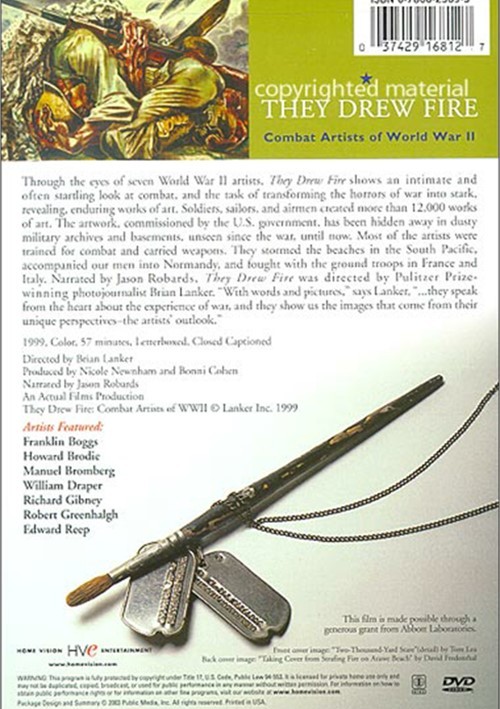 They Drew Fire: Combat Artists Of World War II (DVD 1999) | DVD Empire