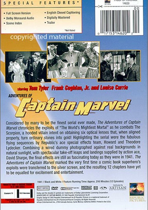 Adventures Of Captain Marvel (DVD 1941) | DVD Empire