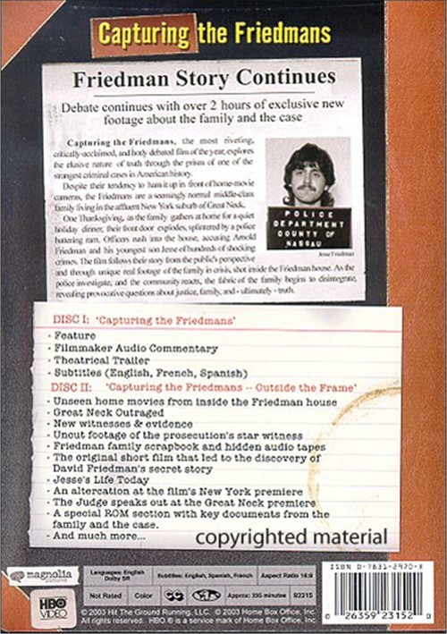 Capturing the Friedmans (DVD 2003) | DVD Empire