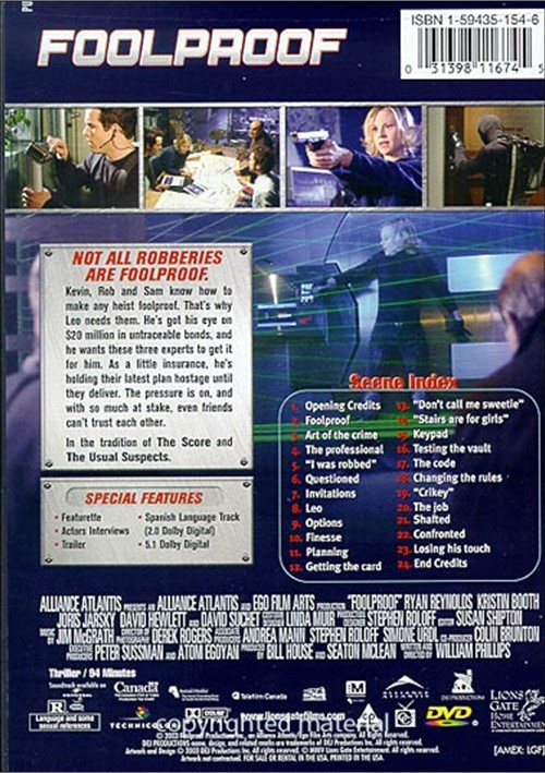 Foolproof (DVD 2003) | DVD Empire