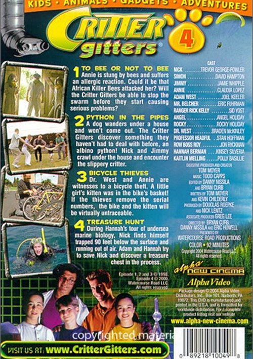 Critter Gitters: The Bicycle Thieves/Python In The Pipes/To Bee Or Not To Bee/Treasure Hunt (DVD ...