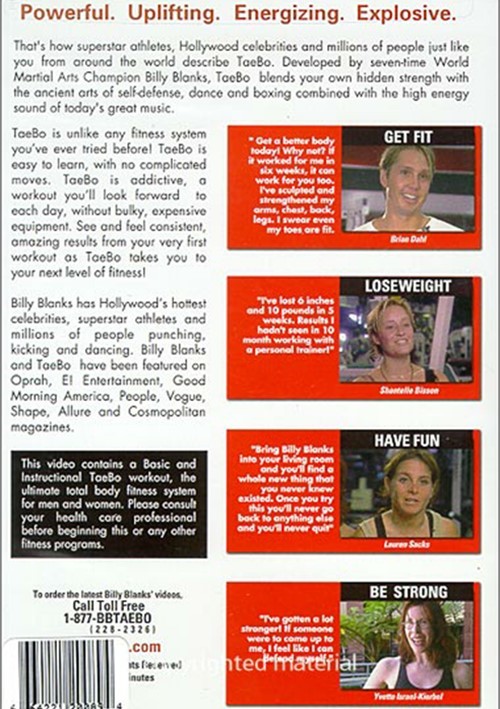 Tae Bo Original: Instructional & Basic (DVD 2004) | DVD Empire