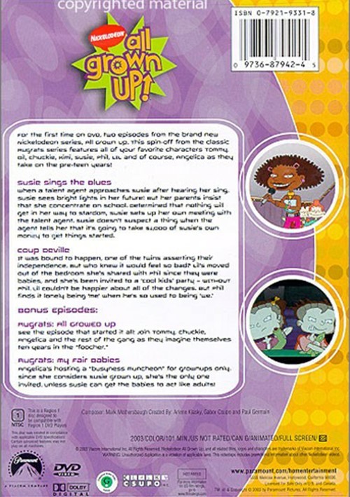 Rugrats: All Grown Up! (DVD 2003) | DVD Empire