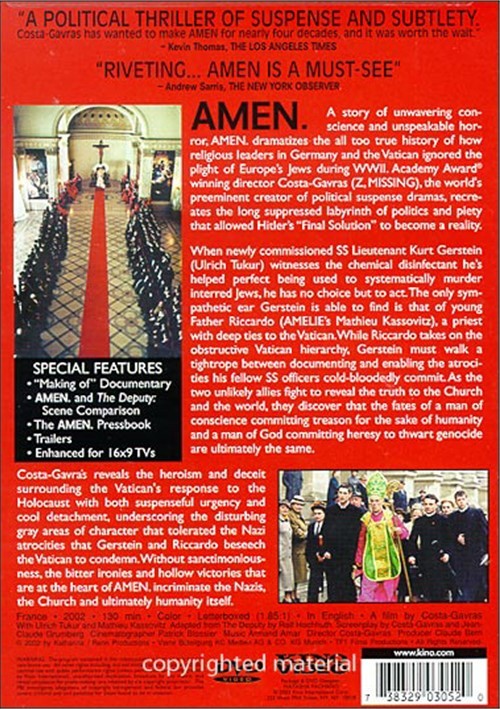 Amen. (DVD 2002) | DVD Empire