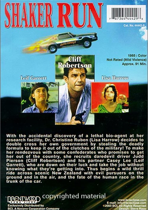 Shaker Run (DVD 1985) | DVD Empire