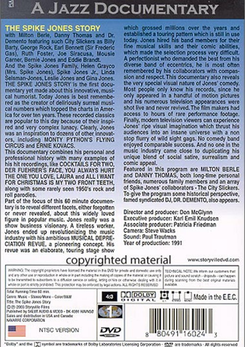 Spike Jones Story, The (DVD 1991) | DVD Empire