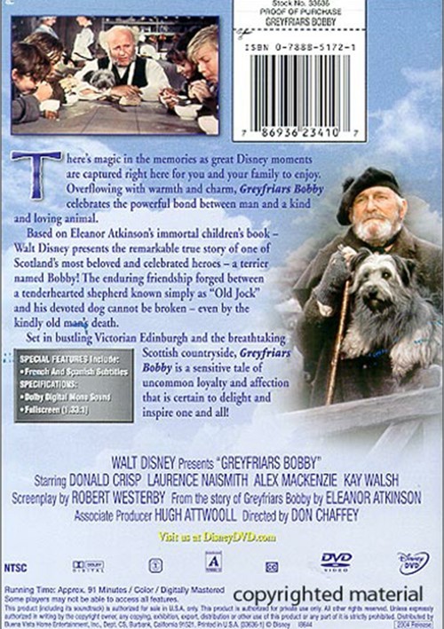 Greyfriars Bobby (DVD 1961) | DVD Empire