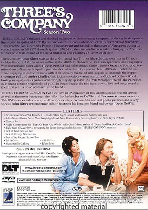 Three's Company: Season Two (DVD 1977) | DVD Empire