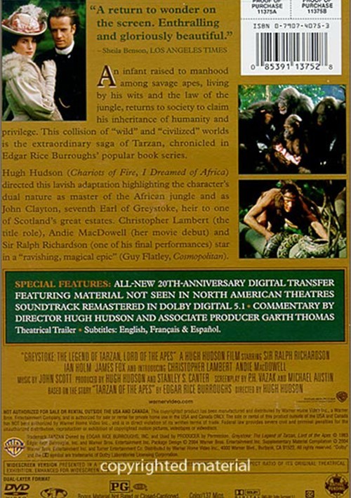 Greystoke: The Legend Of Tarzan (DVD 1984) | DVD Empire