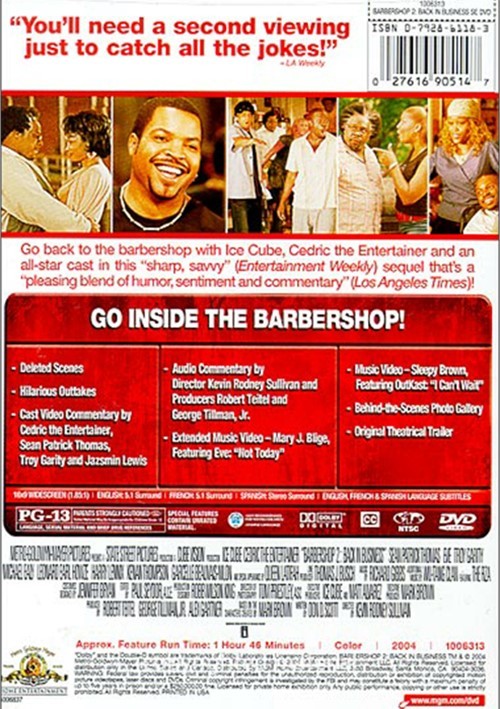 Barbershop 2: Back In Business (DVD 2004) | DVD Empire