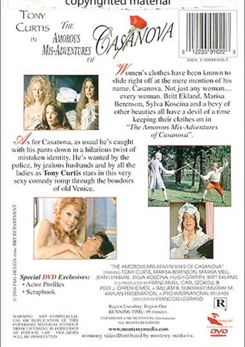 Amorous Mis Adventures Of Casanova Dvd 1977 Dvd Empire