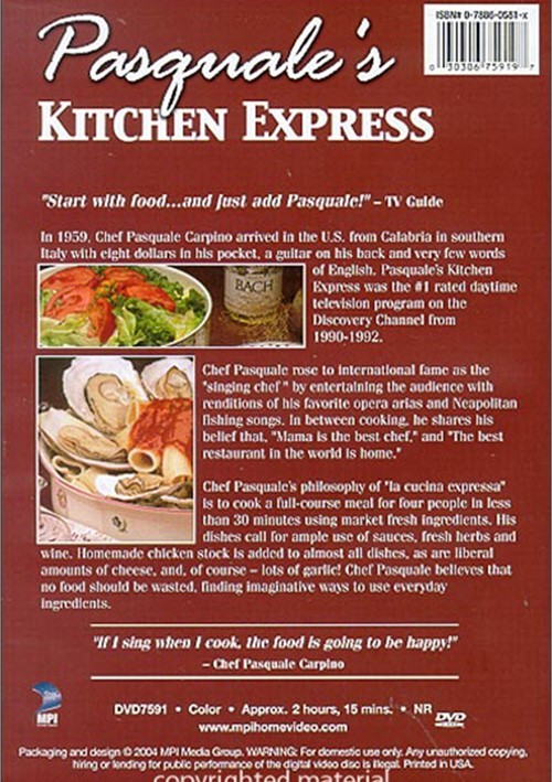Pasquale's Kitchen Express: Volume 1 (DVD 2004) | DVD Empire
