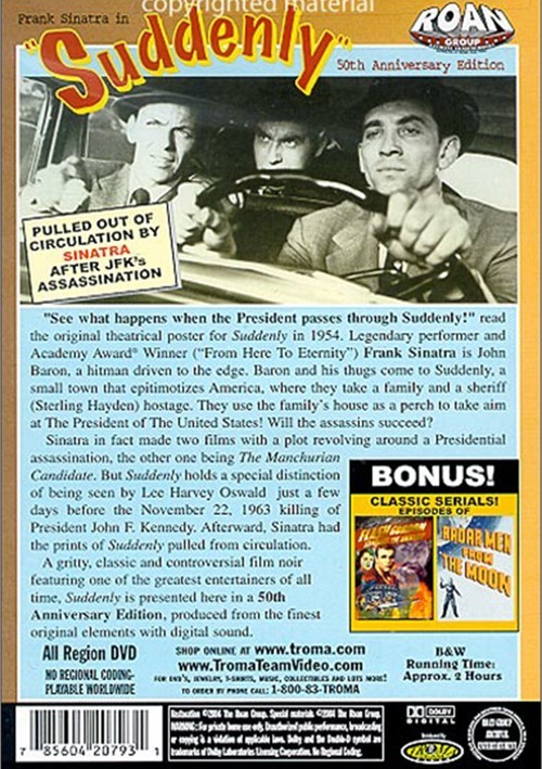 Suddenly: 50th Anniversary Edition (Troma) (DVD 1954) | DVD Empire