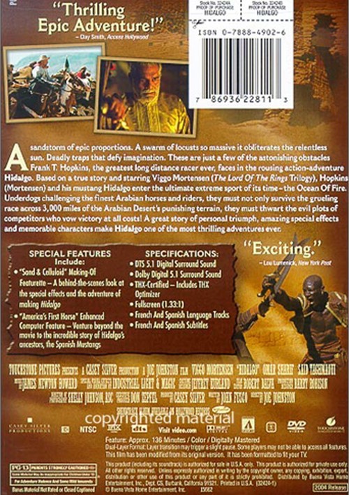 Hidalgo (Fullscreen) (DVD 2004) | DVD Empire