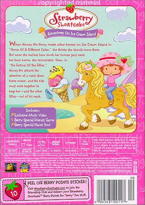 Strawberry Shortcake: Adventures On Ice Cream Island (DVD 2004) | DVD ...