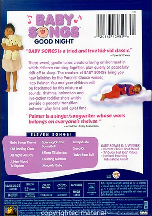 Baby Songs Good Night DVD 2004 DVD Empire Baby Songs Good Night DVD 2004 DVD Empire