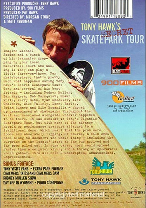 Tony Hawk's Secret Skatepark Tour (DVD 2004) | DVD Empire