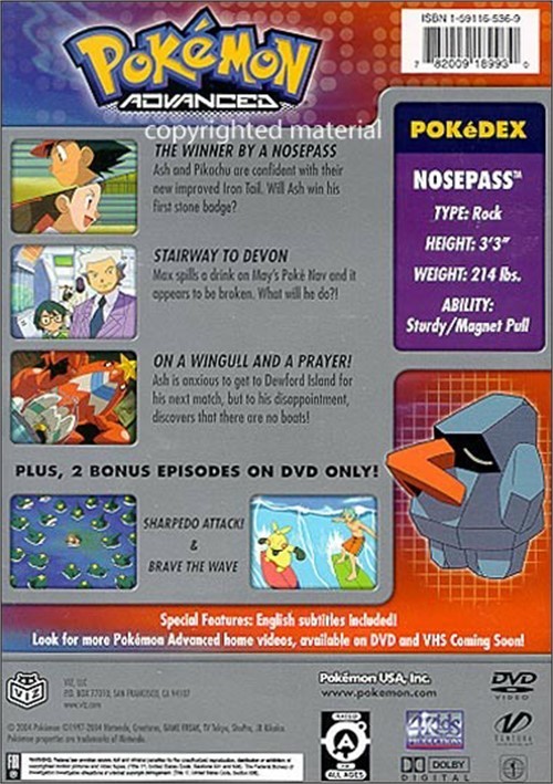 Pokemon Advanced: Volume 4 - Stairway To Devon (DVD 2004) | DVD Empire