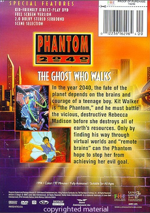 Phantom 2040: The Ghost Who Walks (DVD 1994) | DVD Empire