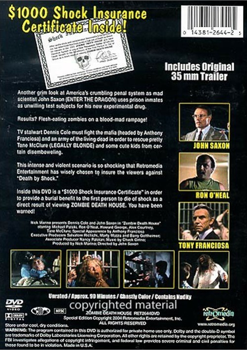 Zombie Death House (DVD 1987) | DVD Empire