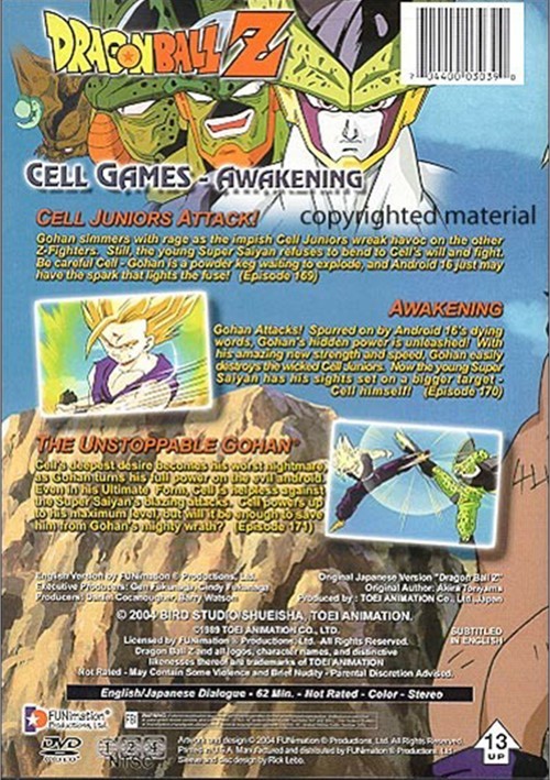 Dragon Ball Z: Cell Games - Awakening (DVD 1989) | DVD Empire