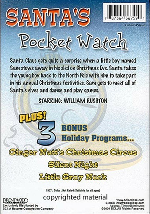 Santa's Pocket Watch (DVD 1957) | DVD Empire