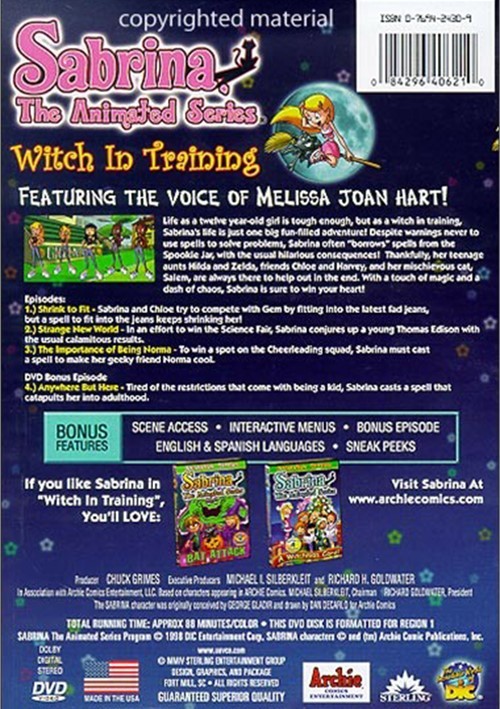 Sabrina, The Animated Series - Witch In Training (DVD 1998) | DVD Empire