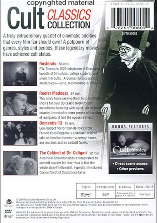 Cult Classics Collection (DVD 1963) | DVD Empire