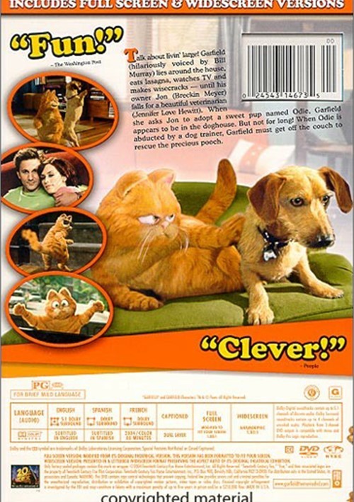 Garfield: The Movie (DVD 2004) | DVD Empire