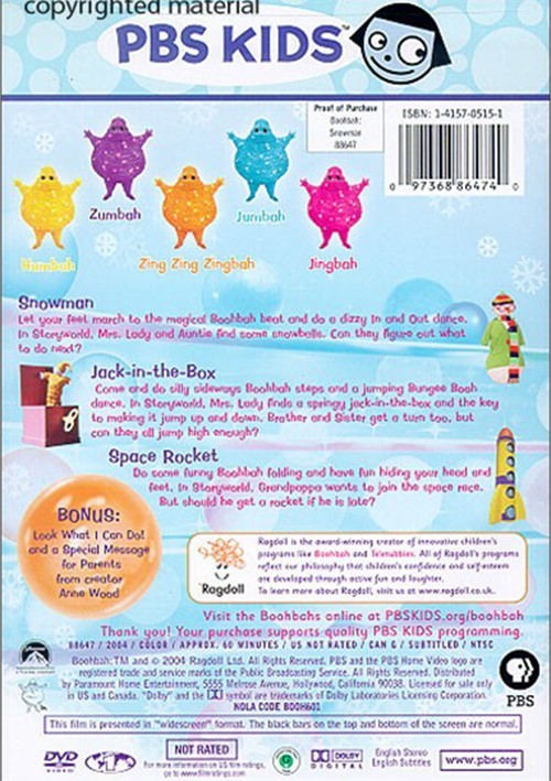 Boohbah: Snowman (DVD 2004) | DVD Empire